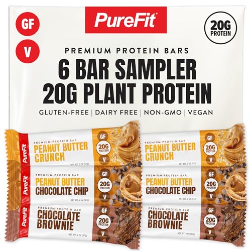 PureFit Vegan Protein Bars, 20g Plant Based Protein Bar, Sampler ...