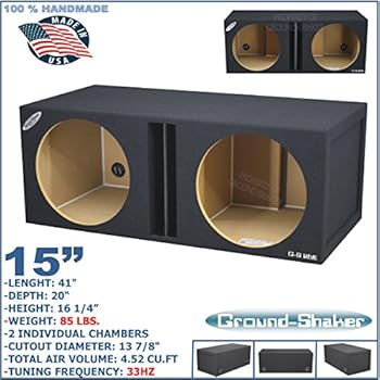 Amazon.com: ASC Dual 15" Round Universal Subwoofer Paintable Baffle ...