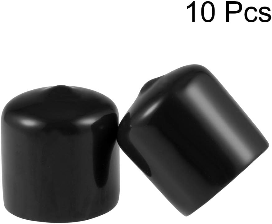uxcell 10pcs Rubber End Caps 23mm ID Round End Cap Cover Flexible Screw ...