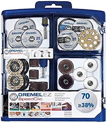 Dremel 725 EZ SpeedClic Accessory Set – 70 Rotary Tool Accessories for ...