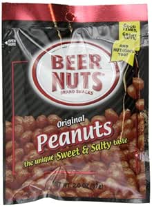 Amazon.com : Beer Nuts Peanuts, Original, 2-Ounce (Pack of 48 ...