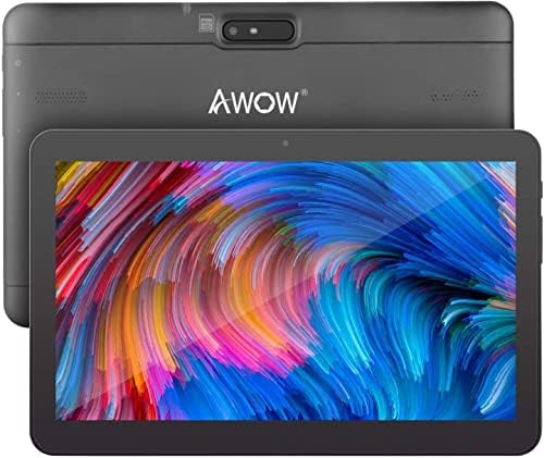 AWOW Tablet 10.1 inch Android 10 Go Tablet, Quad-core, 1.5GHz, 1GB RAM, 16GB Flash, 1024x600 LCD ...