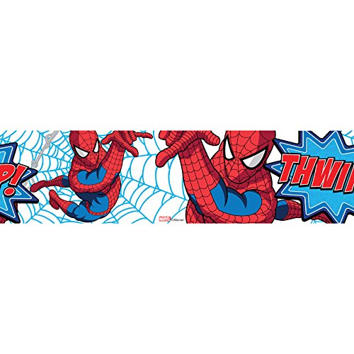Marvel Spider-Man Wallpaper Border Roll 5 Metres Length: Amazon.co.uk ...
