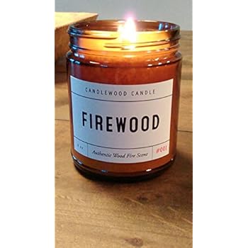 Amazon.com: Maple Syrup Candle with a Crackling Wooden Wick. Natural ...