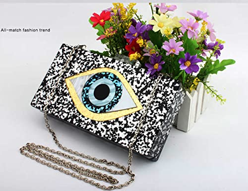 LETODE Clutch Purses for Women-Evil Eye Acrylic Clutch Glitter Purse ...