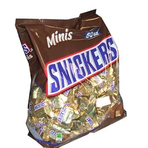 Amazon.com : Snickers Minis - 50 oz : Candy And Chocolate Snack Size ...
