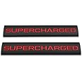 Amazon.com: 2X Metal Supercharged Logo Car Emblem Premium Auto Badge ...