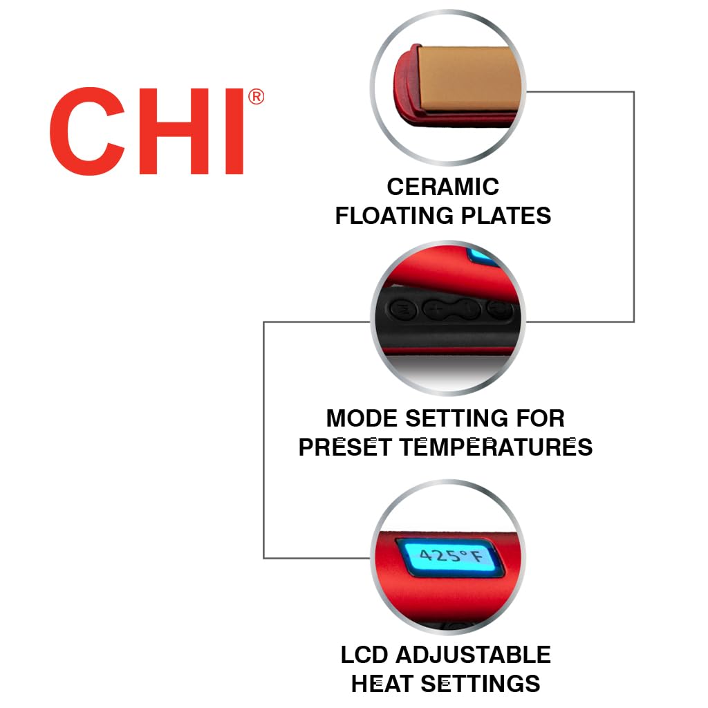 Mua CHI New CHI Original Digital Ceramic Hairstyling Iron 1" Ruby Red ...