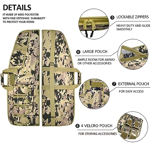 AUMTISC AR10 Rifle Gun Bag Case, Tactical Soft Shotgun Carrying Range ...