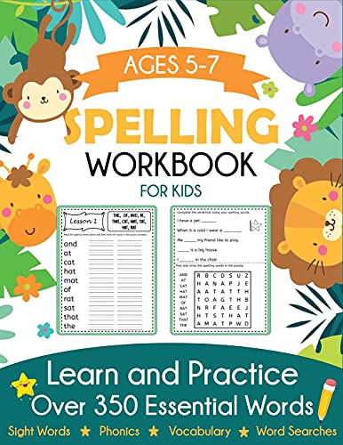 Amazon.com: Spelling Workbook for Kids Ages 5-7: Learn and Practice ...