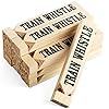 Wooden Train Whistles (Pack of 12) - Wood Train Whistle for Kids, Train ...