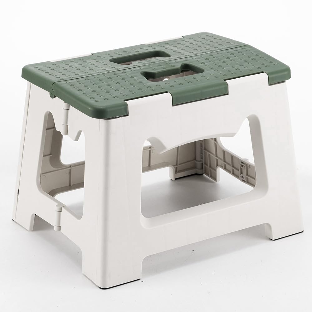 CasaZenith Step Stool Foldable, 9'' Folding Step Stool for Kids ...