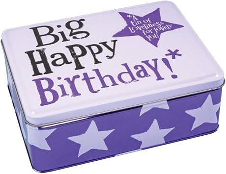 'Big Happy Birthday' Tin: Amazon.co.uk: Kitchen & Home