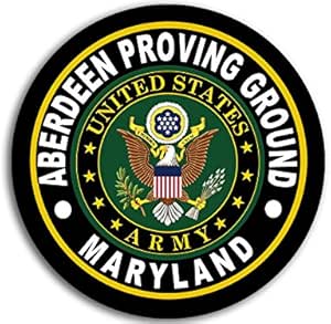 Amazon.com - Round Aberdeen Proving Ground Army Base Sticker (Logo ...