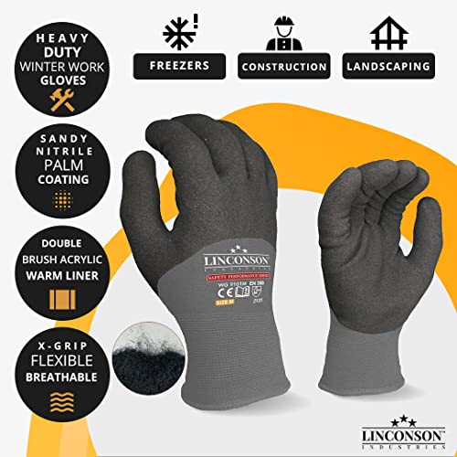 Gant De Travail Homme Hiver Linconson 12 Pack Safety Performance Series ...