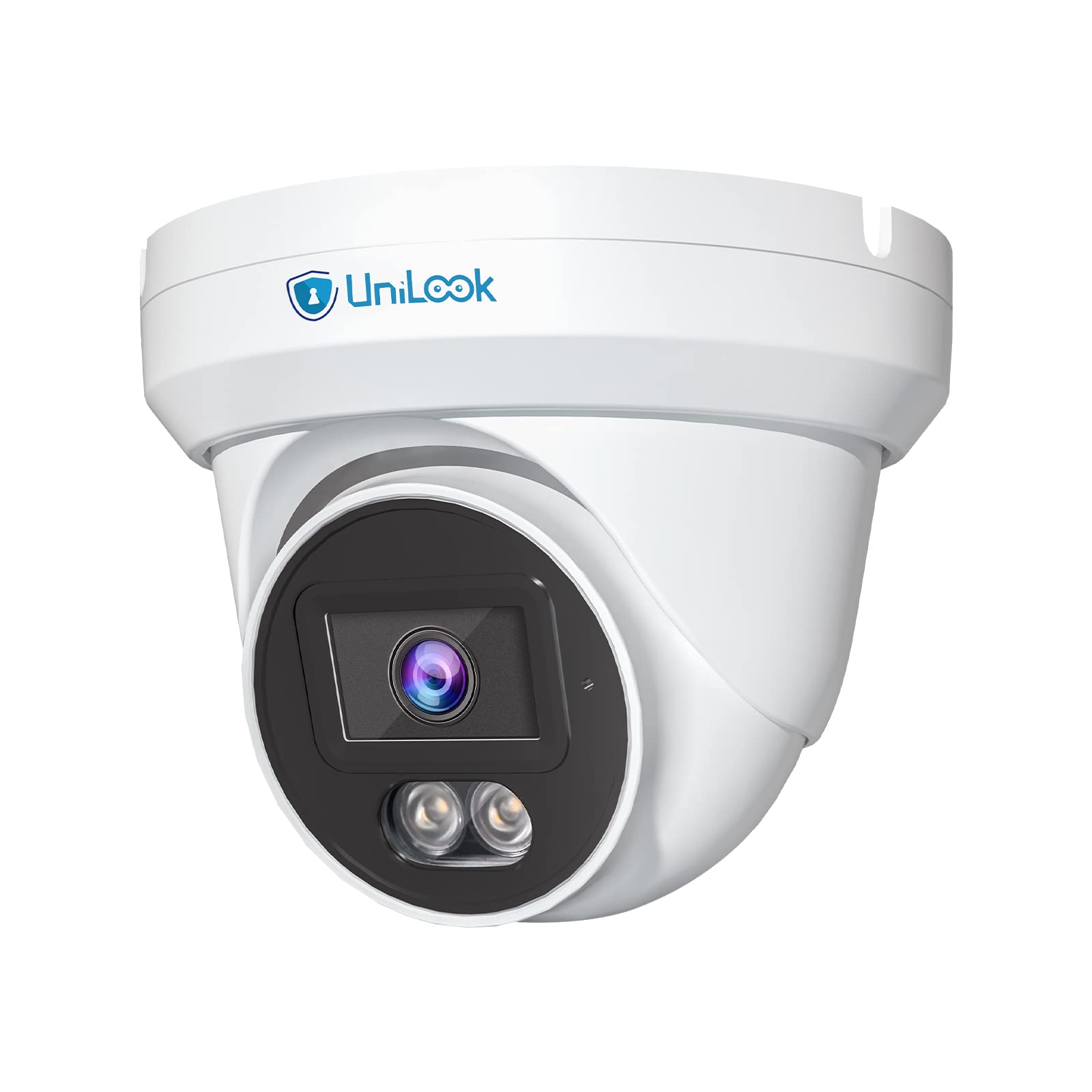 UNILOOK 4MP IP PoE Turret Camera with Microphone/Audio, Security Camera ...