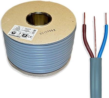 6242Y 2.5mm Grey Twin & Earth Cable - 100m Reel: Amazon.co.uk: DIY & Tools