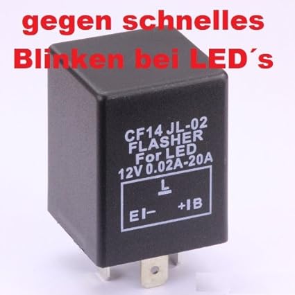 Blinkrelais CF14 Relais Blinker für LED Lampe lastenunabhängig zB Ba15S Bau15S: Amazon.de: Auto
