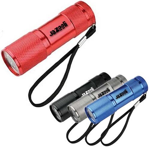 Jazooli Super Bright 9 LED Mini Torch Flashlight Light - Red: Amazon.co ...
