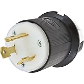 Hubbell HBL2721 Locking Plug, 30 amp, 3 Phase, 250V, L15-30P, Black and ...