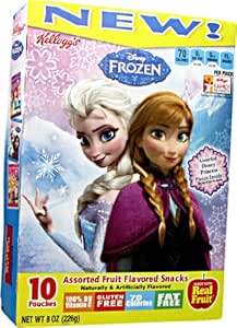 Amazon.com: Kellogg's Disney Frozen Assorted Princess Fruit Flavored ...