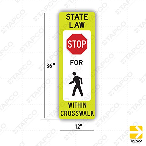 Buy Tapco R1-6A High Intensity Prismatic Rectangular School Sign ...