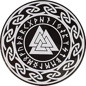 OTA STICKER Valknut Triangles Viking Rune Odin Old Norse Slain Warriors ...