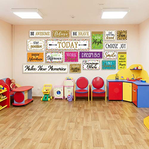 Home Classroom Sweet Motivational Gallery Signs, Confetti and Shine ...