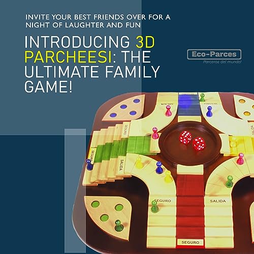 Parcheesi Board Game 3D Wooden Parques Colombiano Colombia Gifts ...
