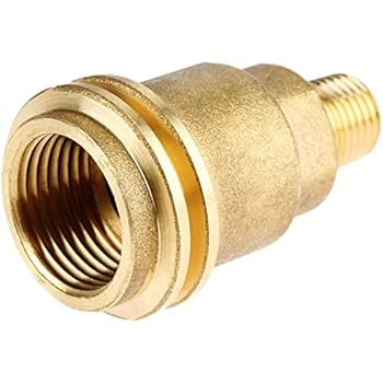 Amazon.com : Dreld QCC1 ACME Nut Propane Gas Fitting Adapter with 1/4 Inch Male Pipe Thread ...