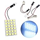 Amazon.com: GrandviewTM White 10-Pack 5050 24SMD LED Panel Dome Light Auto Car Reading Interior ...