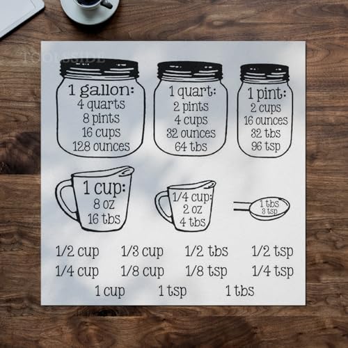 Mua TOOLSSIDE Kitchen Measurement Conversion Chart - Vinyl Kitchen ...