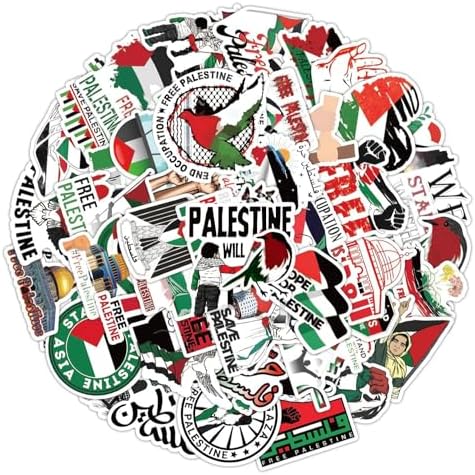 100PCS Free Palestine Stickers, Waterproof Vinyl Stickers for Peace-Lover, Phones, Laptops,Water ...