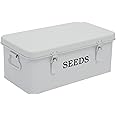 Amazon.com : Xbopetda Seed Saving Box, Metal Seed Bin, Seed Storage ...
