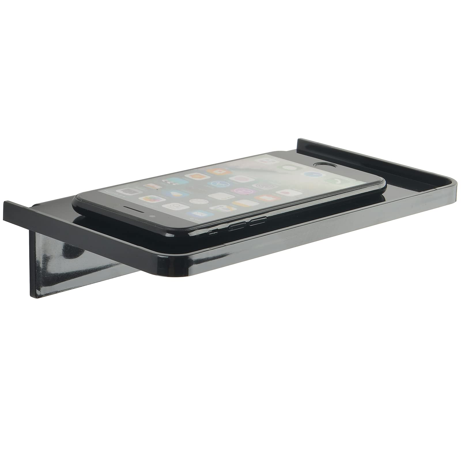 JDYOOMI Acrylic Floating Wall Shelves - Small Stick-on Wall Mounted ...