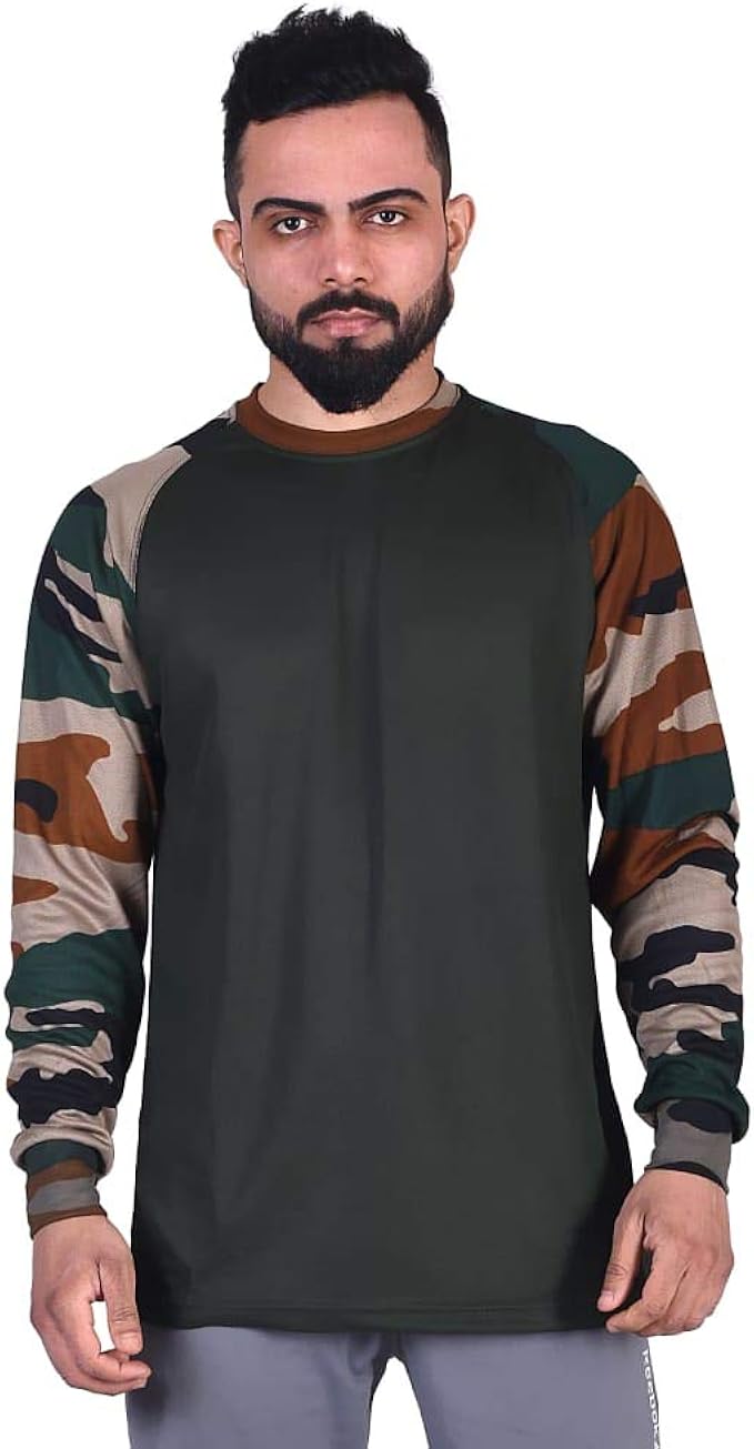 Buy T-Shirt Indian Army Commando Camo Camouflage Nahar Print at Amazon.in