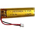 Amazon.com: 3.7v 110mAh Rechargeable Lipo Battery Replacement for ...
