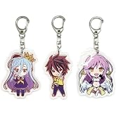 Amazon.com: EBTY DREAMS Inc. - Set of 4 No Game, No Life Acrylic ...