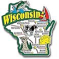 Amazon.com: Wisconsin Jumbo State Magnet by Classic Magnets ...
