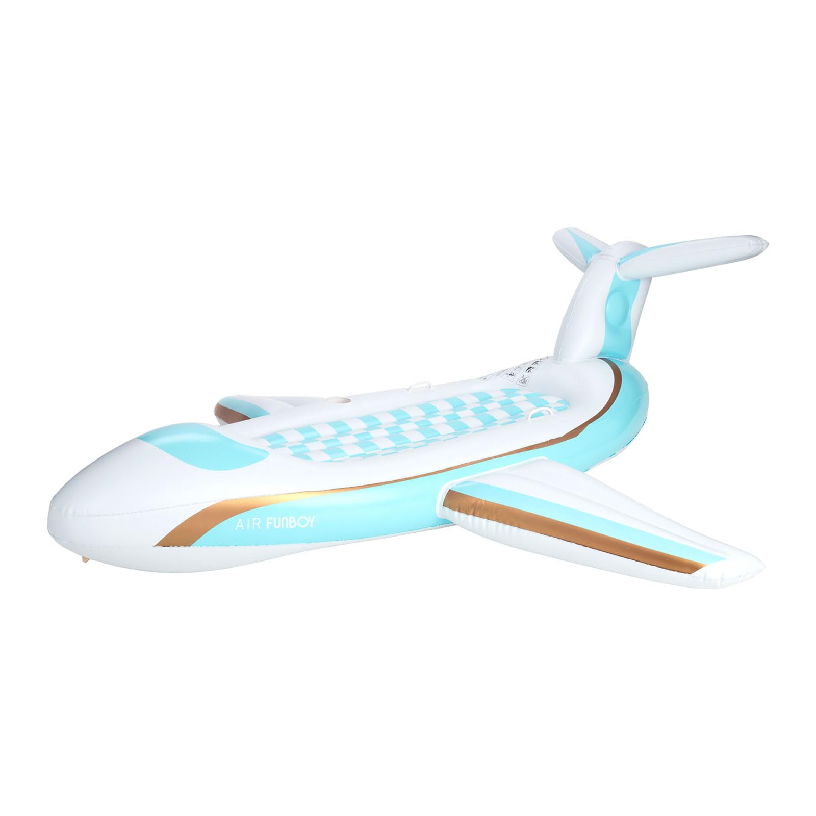 FUNBOY Giant Inflatable Luxury Private Jet Airplane Pool Float, Luxury ...