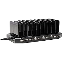 Amazon.com: TRIPP LITE 10-Port USB Charging Station Dock with Storage ...