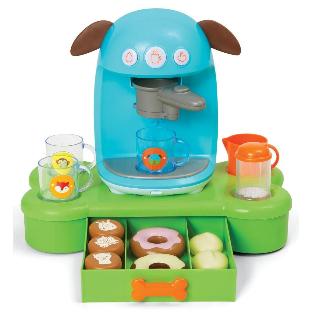 Skip Hop Kids Kitchen Play Set, Zoo Bark-ista Café with Lights & Sounds ...