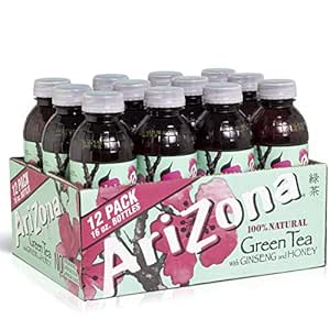 Amazon.com : Arizona Tea | Premium Brewed Green Bottled Tea | 12-Count ...