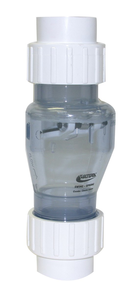 Valterra 200-CUS50 PVC Union Check Valve, Clear, 50 mm Slip, Swing ...