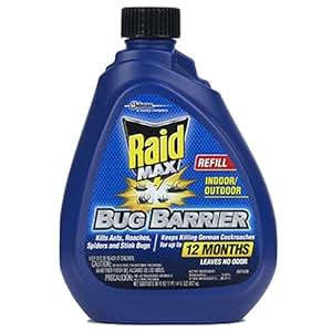 Amazon.com : Raid Max Bug Barrier Pesticide Refill, 30-Ounce : Home ...