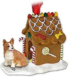 Amazon.com: Conversation Concepts Welsh Corgi Gingerbread House ...