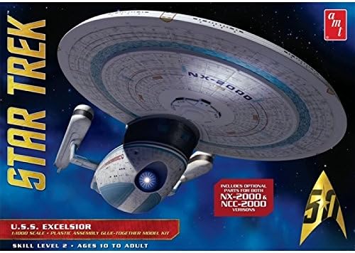 AMT AMT843 1:1000 Scale USS Excelsior Model Kit: Amazon.co.uk: Toys & Games