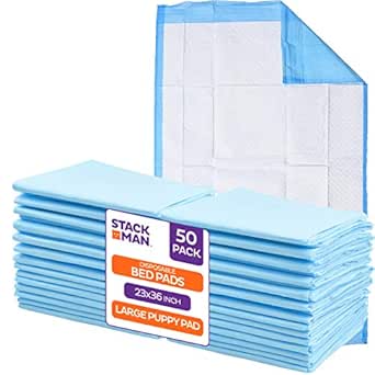 Amazon.com: Chucks Pads Disposable [50-Pack] Underpads 23x36 ...