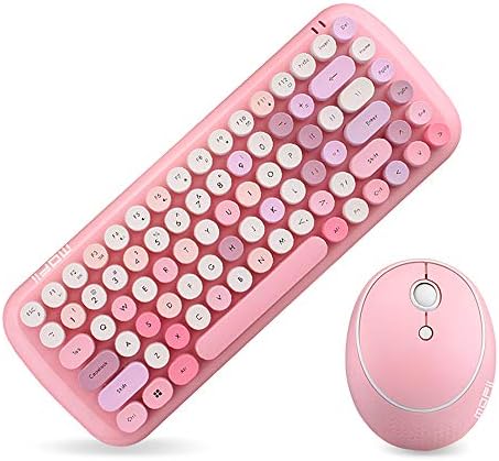 CANDY Keyboard Mouse Combo Wireless 2.4G Mixed Color 84 Key Mini ...