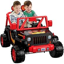 Amazon.com: Power Wheels Jeep Wrangler 12-Volt Battery-Powered Ride-On, Red